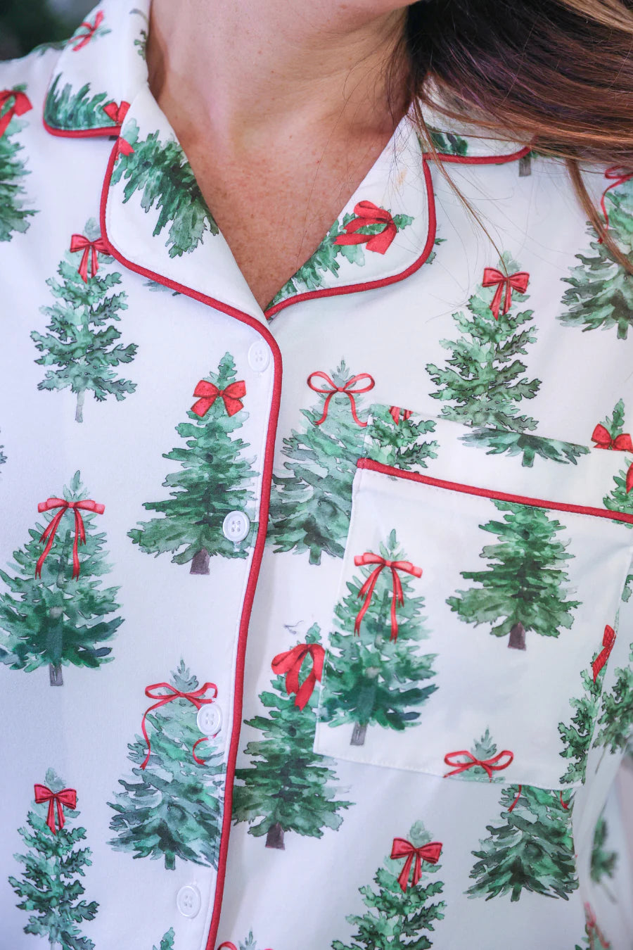 Under the Tree Ruffle Pajama Set – Dana's Dream Boutique
